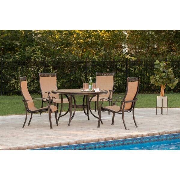 Hanover Monaco 5-Piece Patio Outdoor Dining Set MONACO5PC - The Home Depot