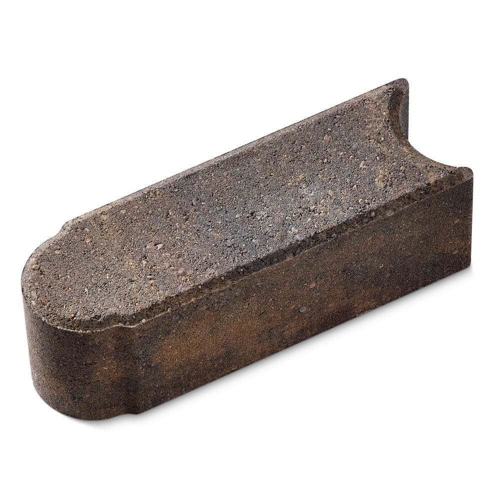 interlock Bullet 12.25 in. x 4 in. x 4 in. Beechwood Concrete Edging ...