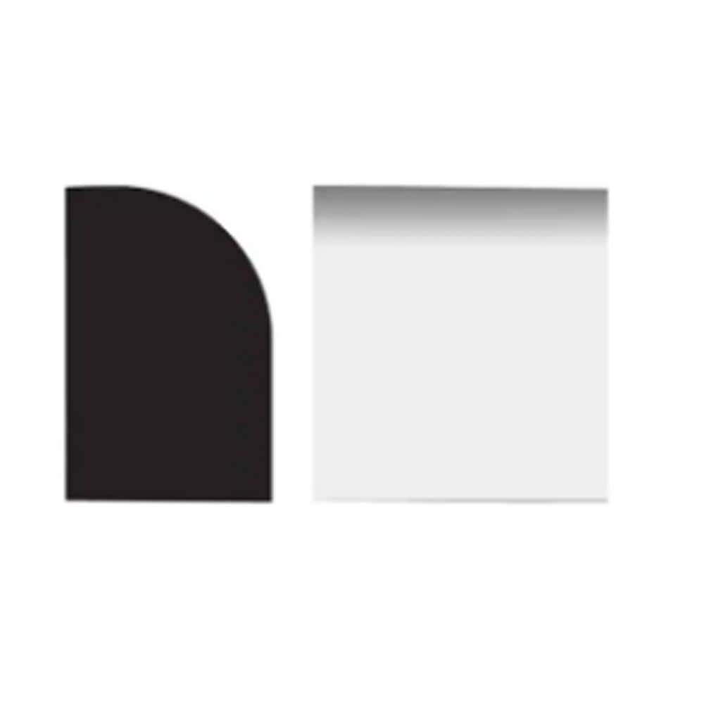 Ekena Millwork 0.375 in. D x 0.625 in. W x 6 in. L PVC Baseboard ...