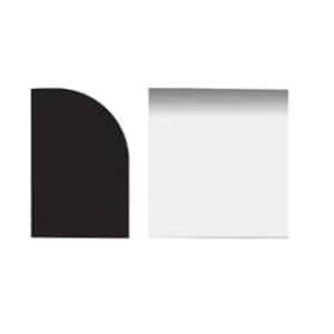 Ekena Millwork 0.375 in. D x 1.25 in. W x 6 in. L PVC Baseboard ...