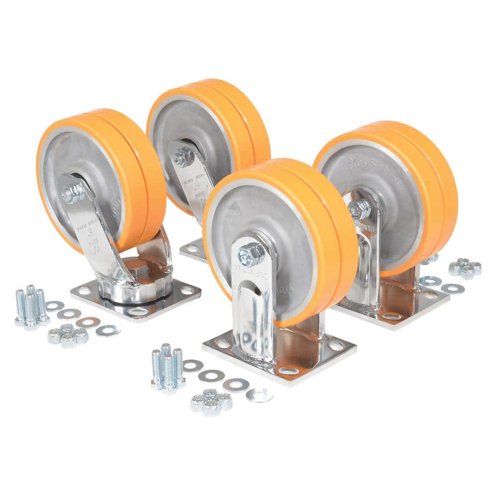 Vestil Polyurethane Caster Kit 6000# Cap D-CK4-C15C - The Home Depot