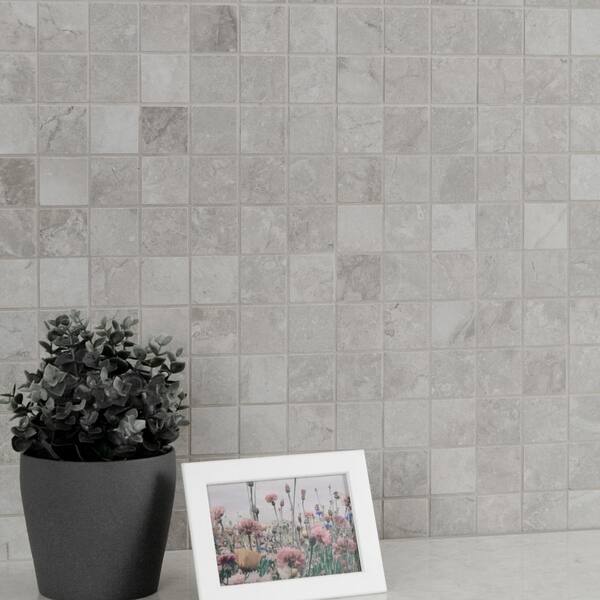 Grey Shower Tile 2x2