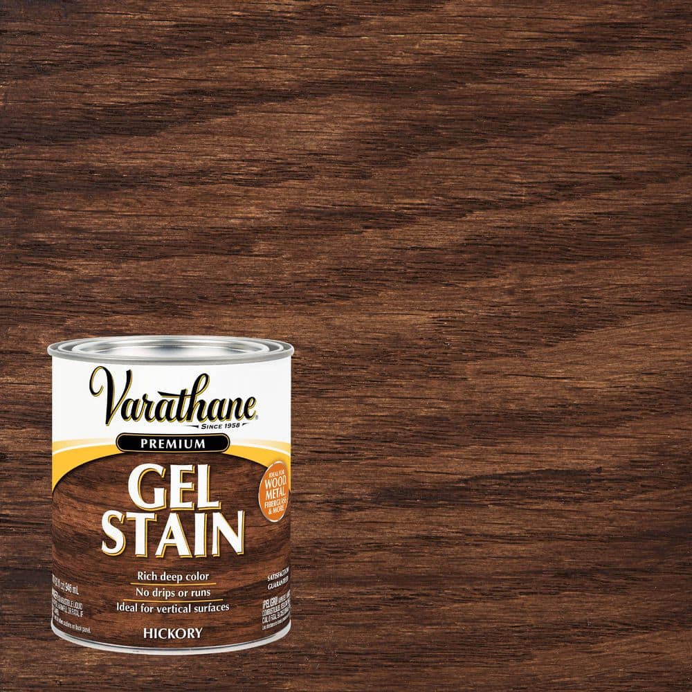 Varathane 1 Quart Hickory Semi-Transparent Interior Wood Gel Stain ...