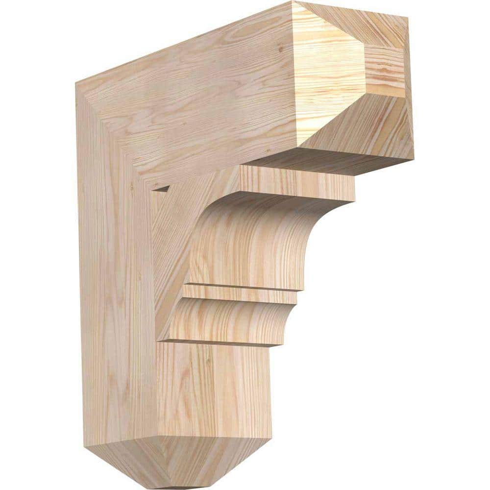 Ekena Millwork 5.5 in. x 18 in. x 18 in. Douglas Fir Balboa Craftsman ...