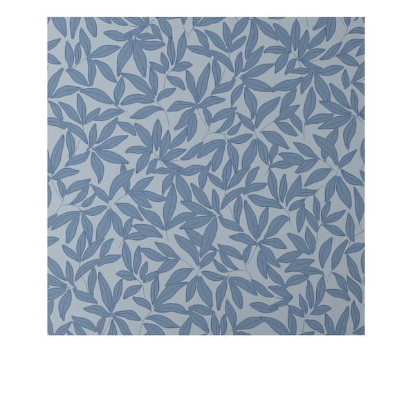 The Company Store Scattered Leaf Blue Non-Pasted Wallpaper Roll TC-154 ...
