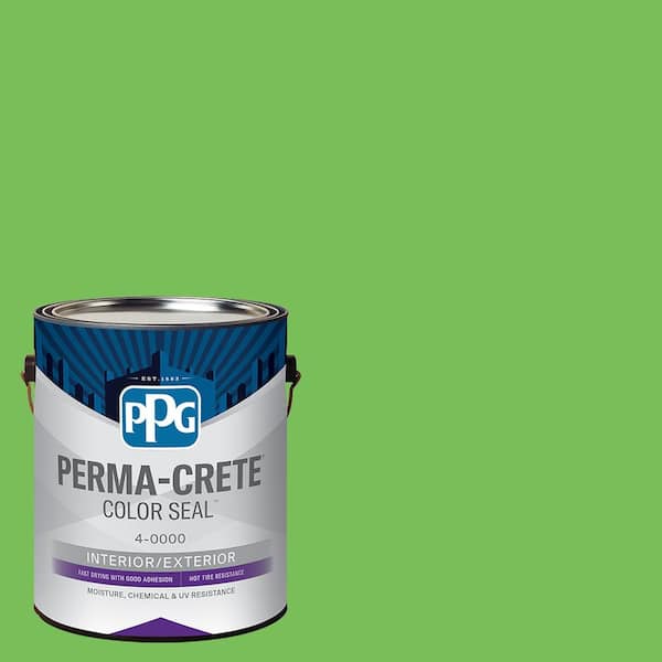 Perma-Crete Color Seal 1 gal. PPG1224-7 Green Pear Satin Interior ...