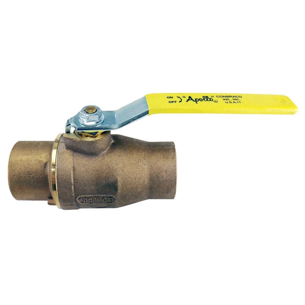 Apollo 2 in. x 2 in. Bronze Solder x Solder Ball Valve 7020801