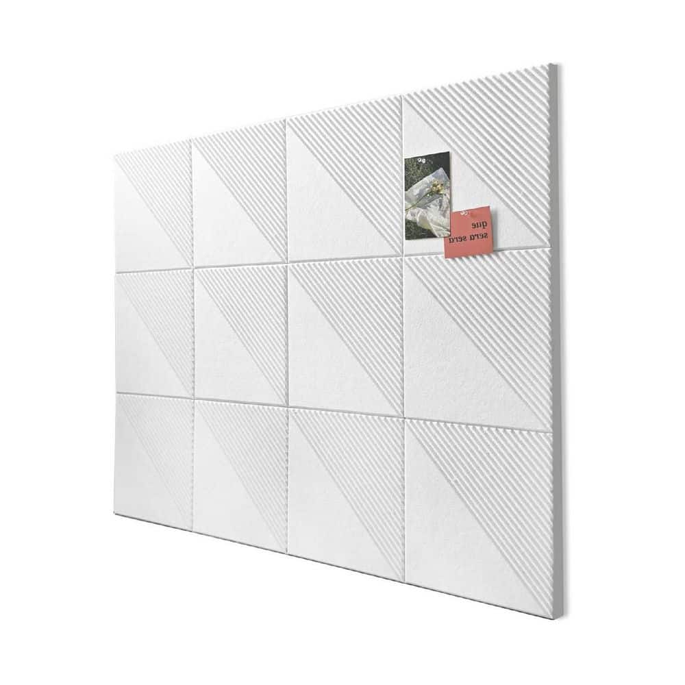 12 PCS 35 in. x 47 in. White Polyester Framed Memo Board for Walls ...
