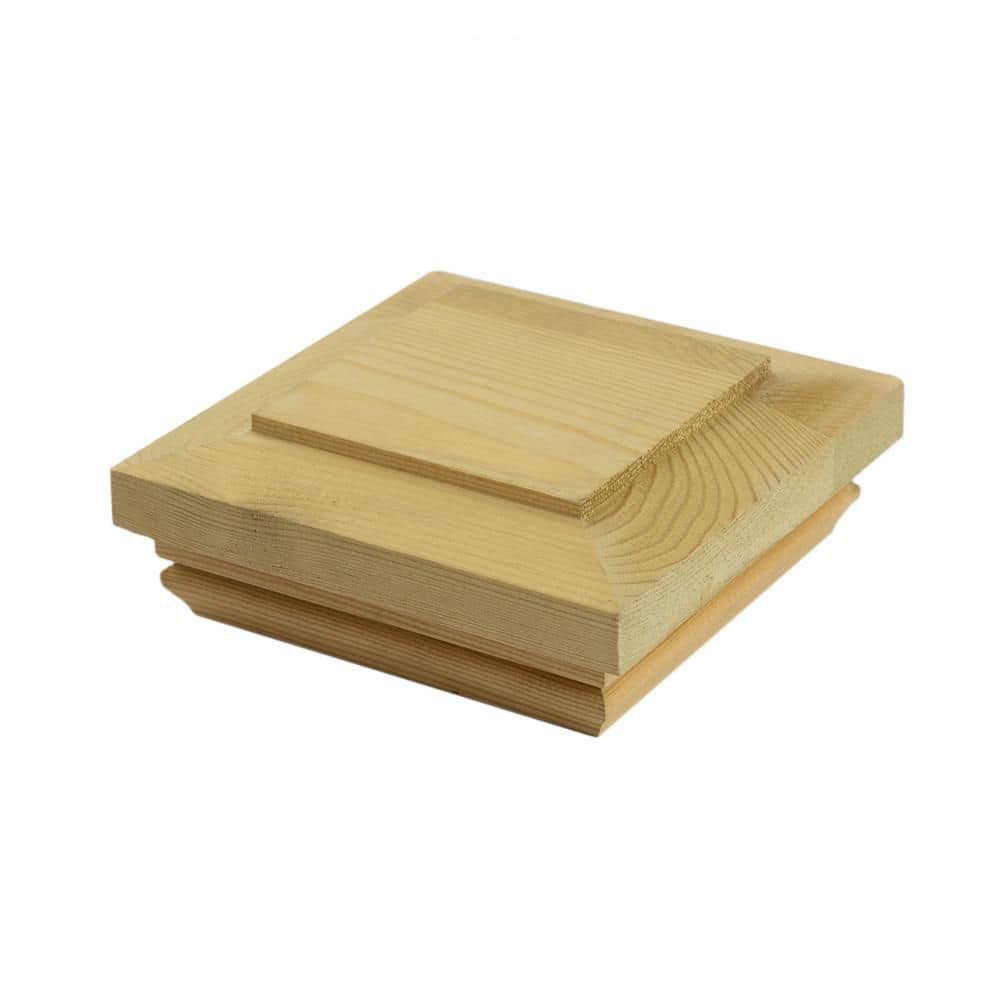 ProWood 4 in. x 4 in. Hampton Flat Top Pressure Treated Pine Post Cap ...