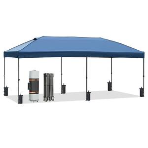 Terracemaster Commercial 10 ft. x 15 ft. Navy Blue Pop Up Canopy Tent ...