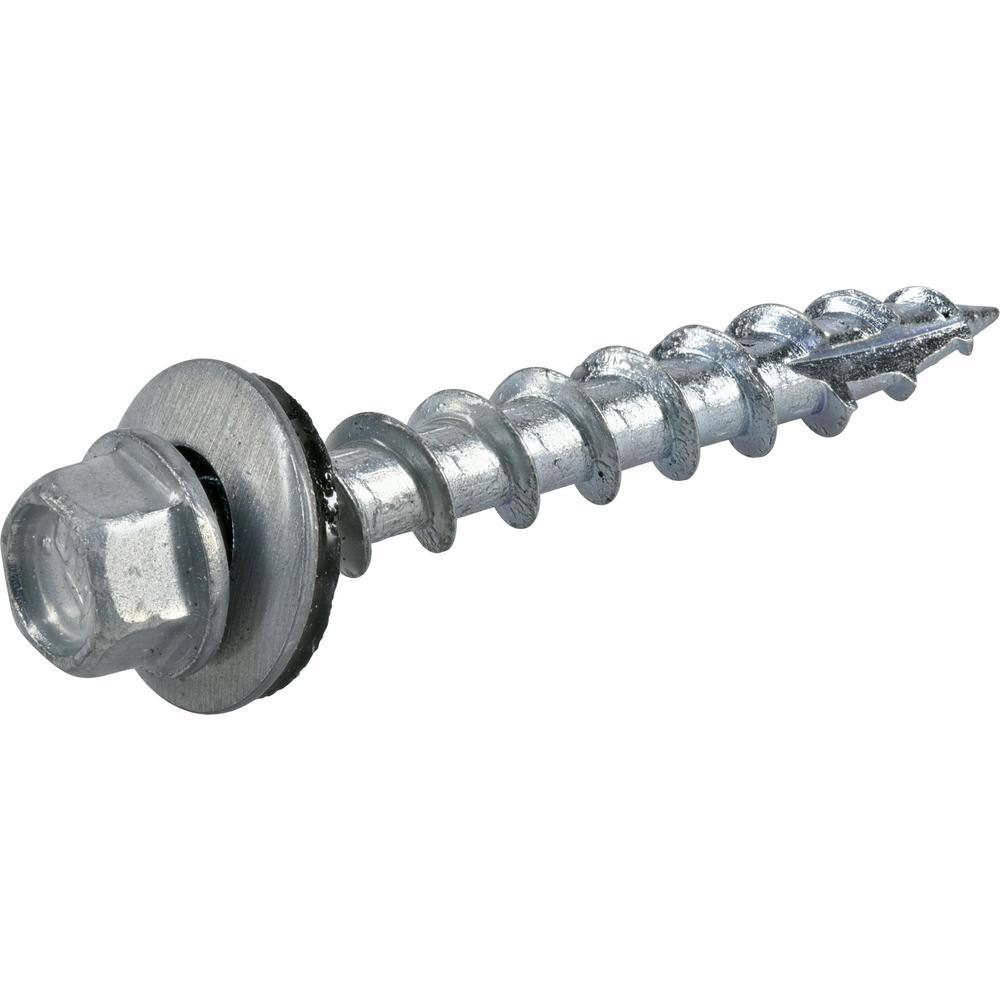 Everbilt #12 x 3/4 in. OSB Self Drilling Clear Roofing Screw 1 lb.-Box ...