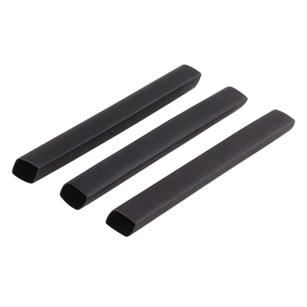 Commercial Electric 3/8 in. Heat Shrink Tubing, Black (3-Pack) HS-375B ...