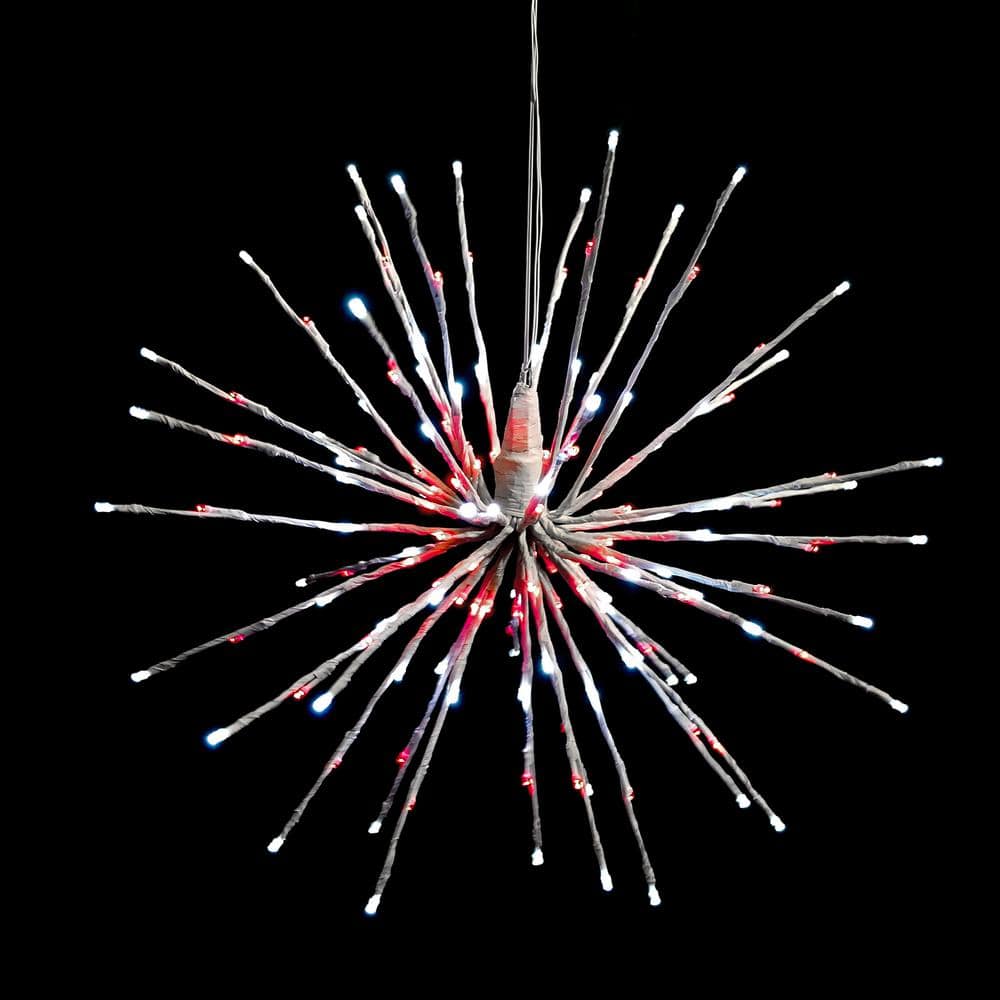 HOLIDYNAMICS HOLIDAY LIGHTING SOLUTIONS 24 in. Pure White and Red LED ...
