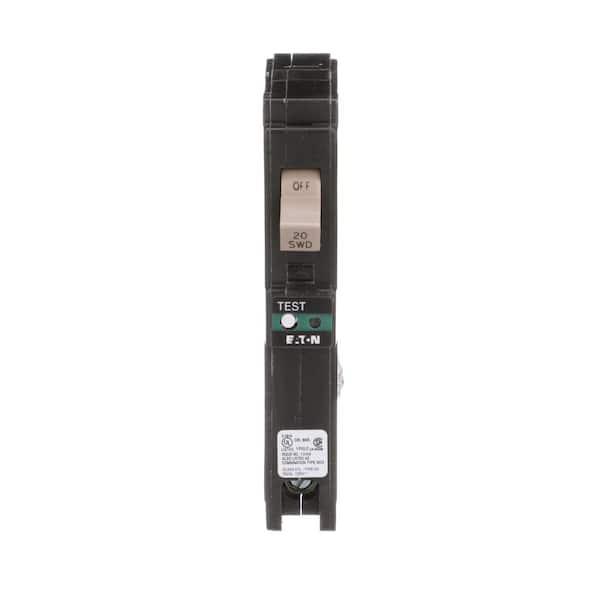 Eaton CH 20 Amp 1-Pole Combination Arc Fault Circuit Breaker with Trip ...