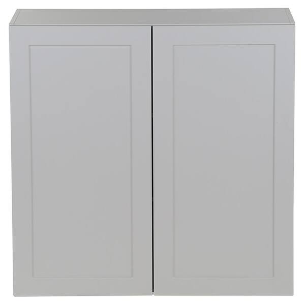 Reviews for Hampton Bay Cambridge Gray Shaker Assembled Wall Kitchen Cabinet (36 in. W x 12.5 in ...
