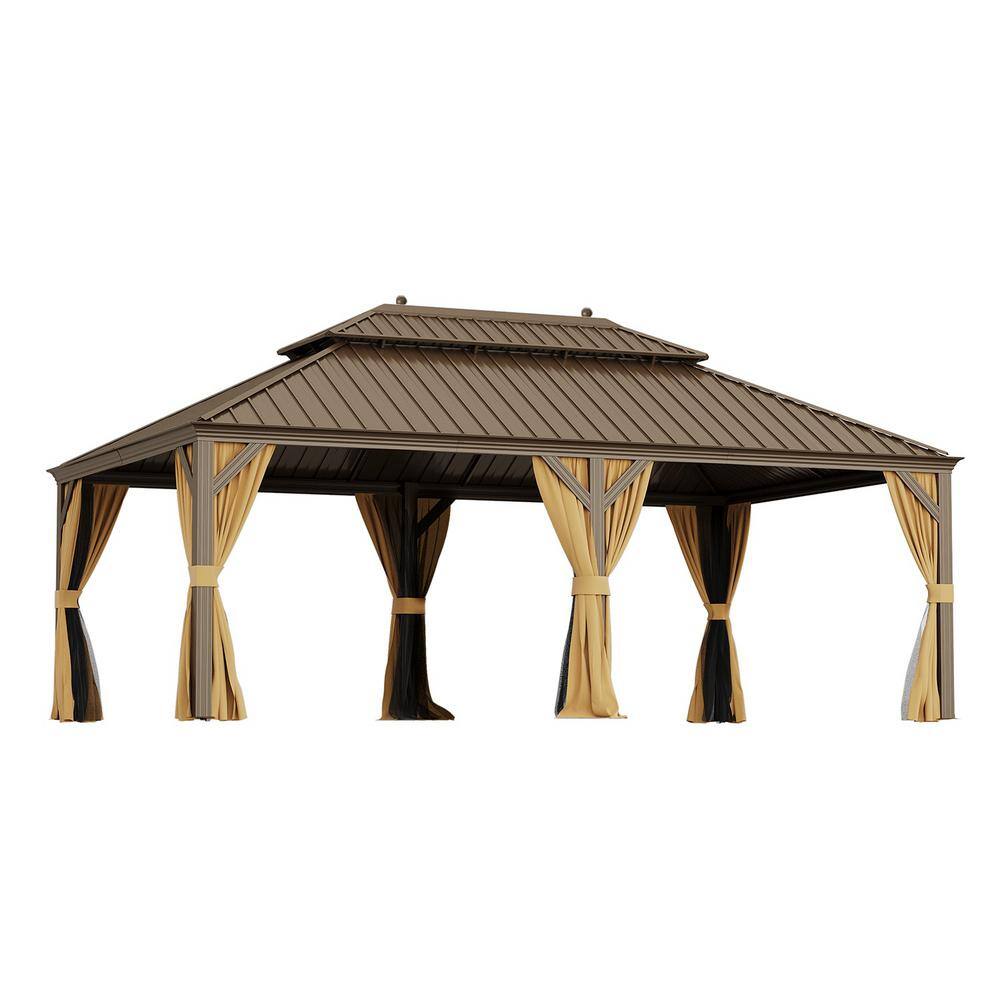 Have a question about 12 ft. x 22 ft. Hardtop Gazebo, Metal Double Roof ...