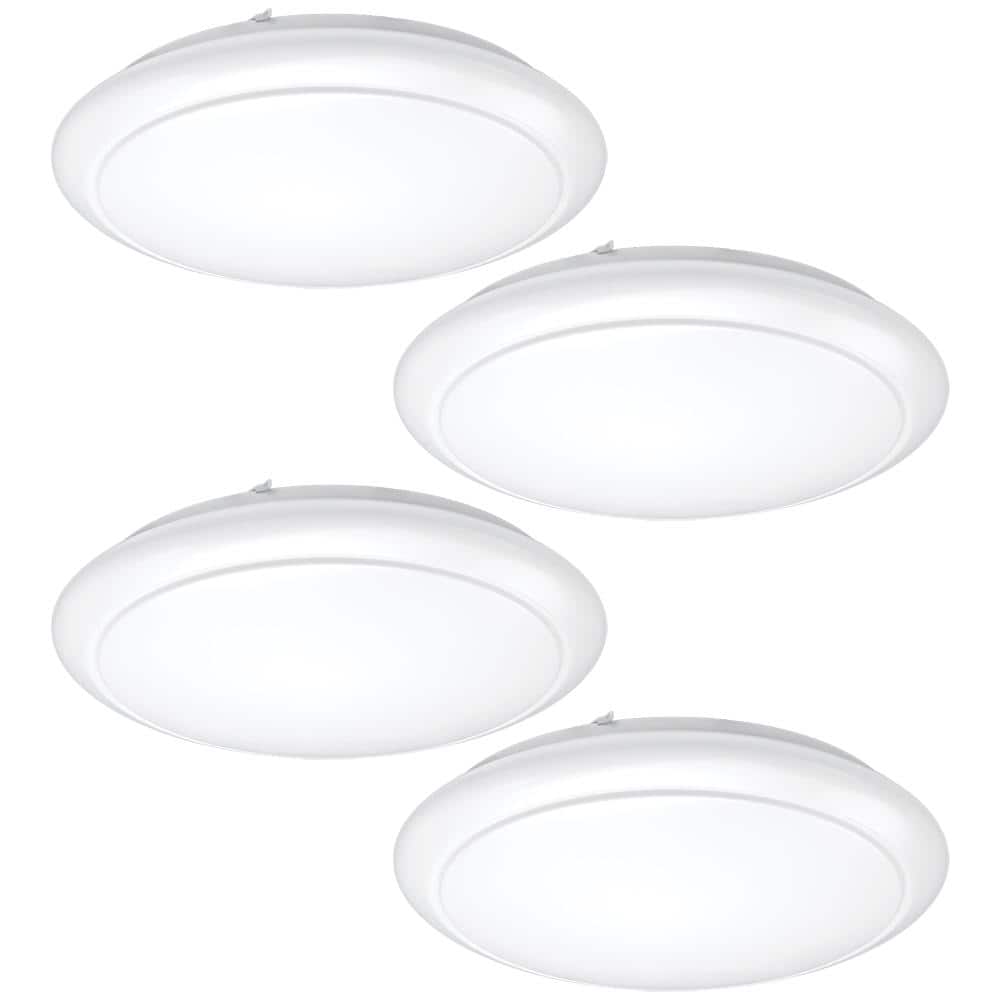 ETI LIGHTING 24 in. Round LED Flush Mount Ceiling Light Kitchen Laundry ...