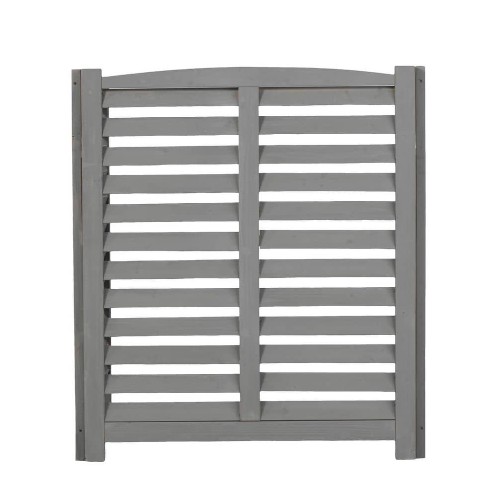 cenadinz 3-Panel Privacy Fence Screen Grey Mesh Fabric for Air ...