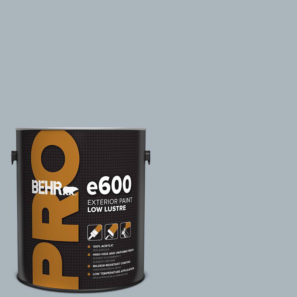 BEHR PRO 1 gal. #N490-3 Shaved Ice Low Luster Exterior Paint PR62001 ...