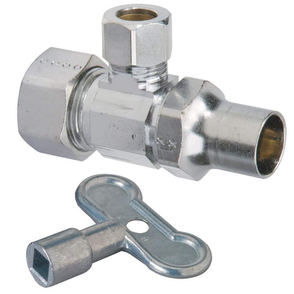 BrassCraft 1/2 in. Nominal Compression Inlet x 3/8 in. Compression ...