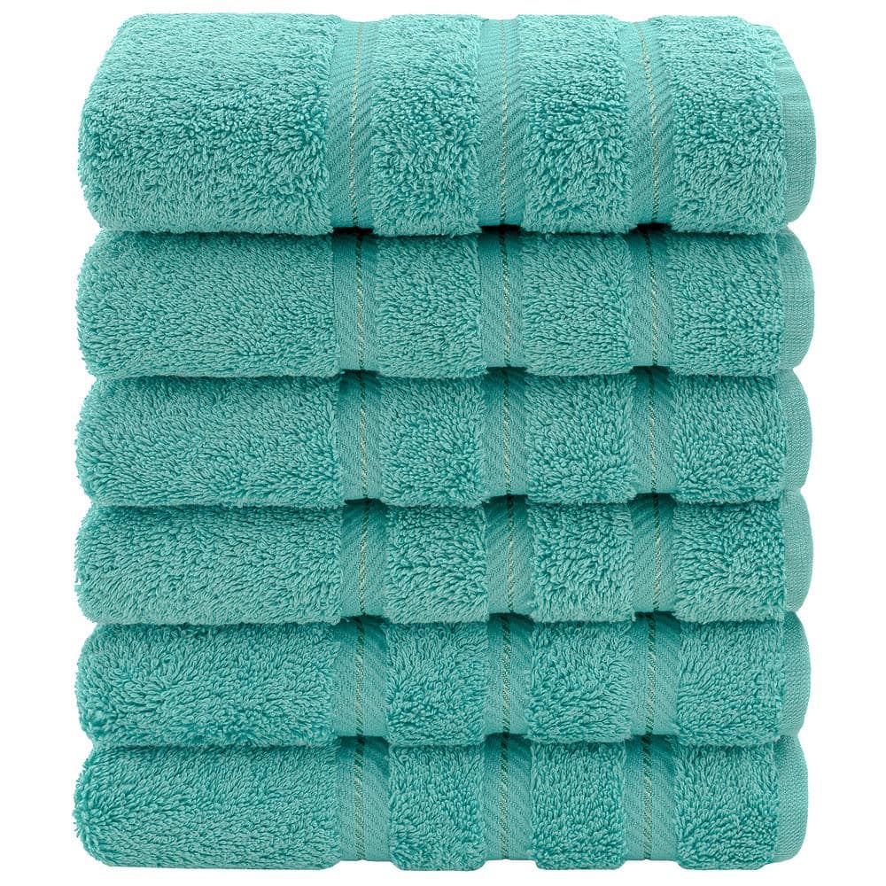 American Soft Linen 4 Piece 100% Turkish Cotton Hand Towel Set ...