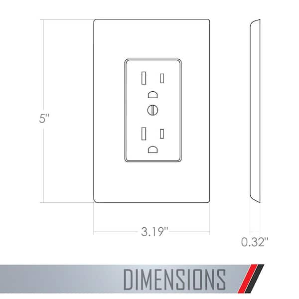 Outlet Cover Dimensions