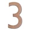 Architectural Mailboxes 4 in. Antique Copper Floating House Number 3 ...