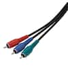 Zenith 12 ft. Video Component Cable, Black VC1012COMPON - The Home Depot