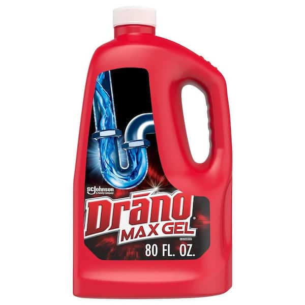 Drano 80 oz. Max Gel Drain Clog Remover and Cleaner CB401099 - The Home ...