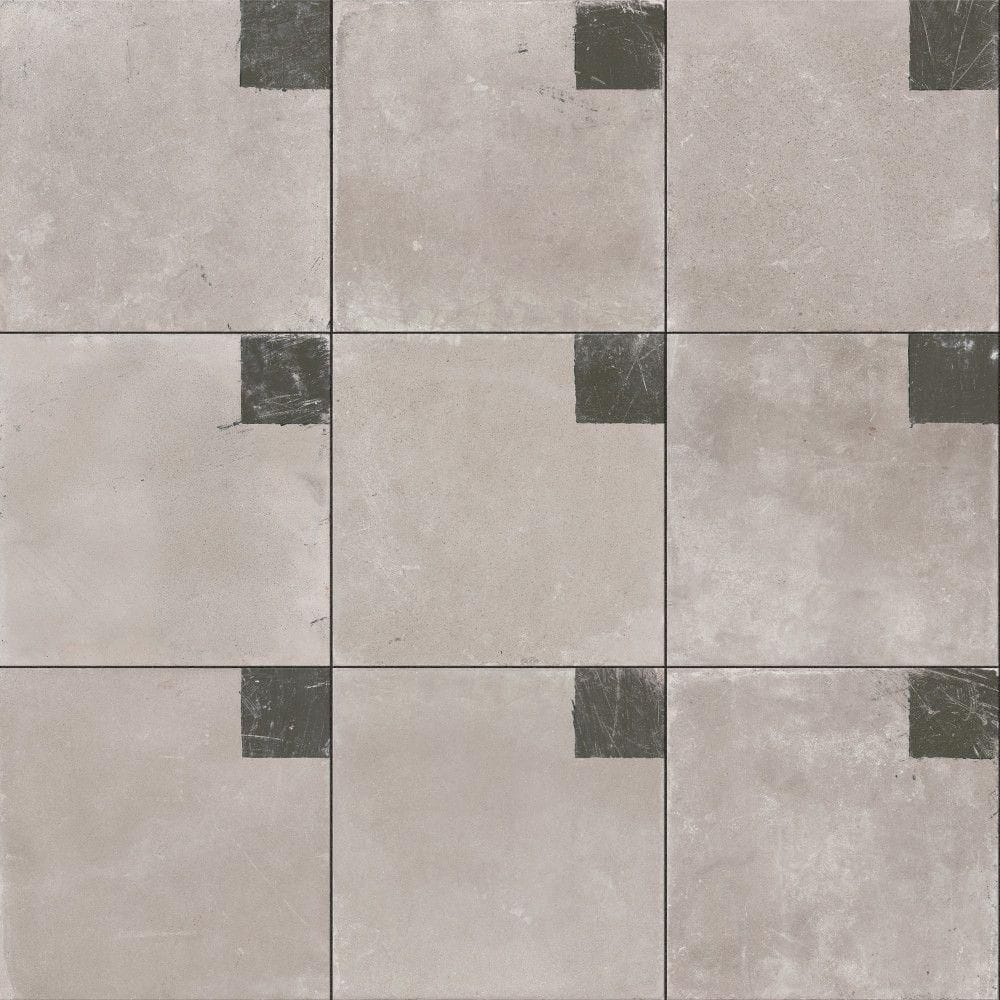 Merola Tile Kings Brush Square 8-3/4 in. x 8-3/4 in. Porcelain Floor ...