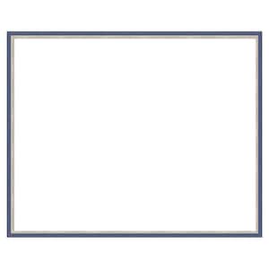 Amanti Art Theo Blue Narrow 13 in. x 19 in. Wood Framed Dry Erase ...