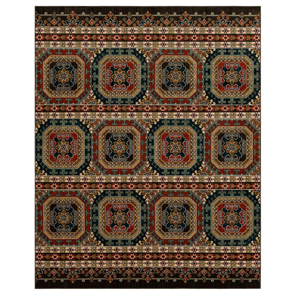 Mohawk Home Neecharles Blue 8 ft. x 10 ft. Area Rug 856267 - The Home Depot