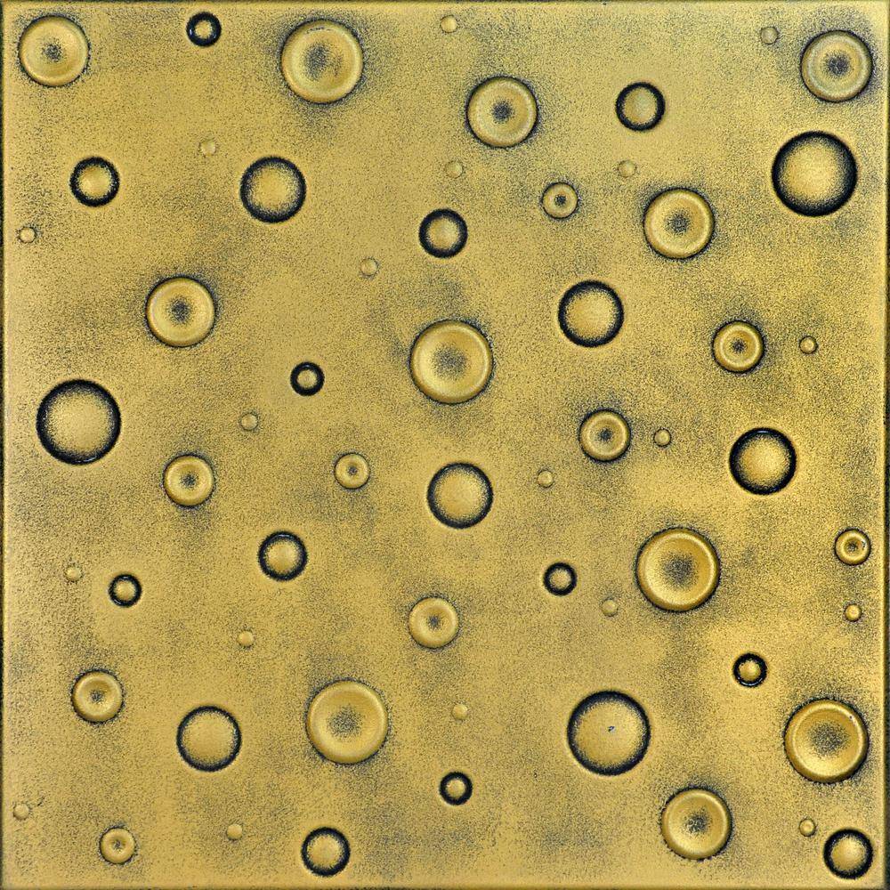 A La Maison Ceilings Bubbles 1.6 ft. x 1.6 ft. Glue Up Foam Ceiling ...