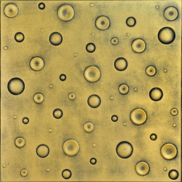 A La Maison Ceilings Bubbles 1.6 ft. x 1.6 ft. Glue Up Foam Ceiling ...