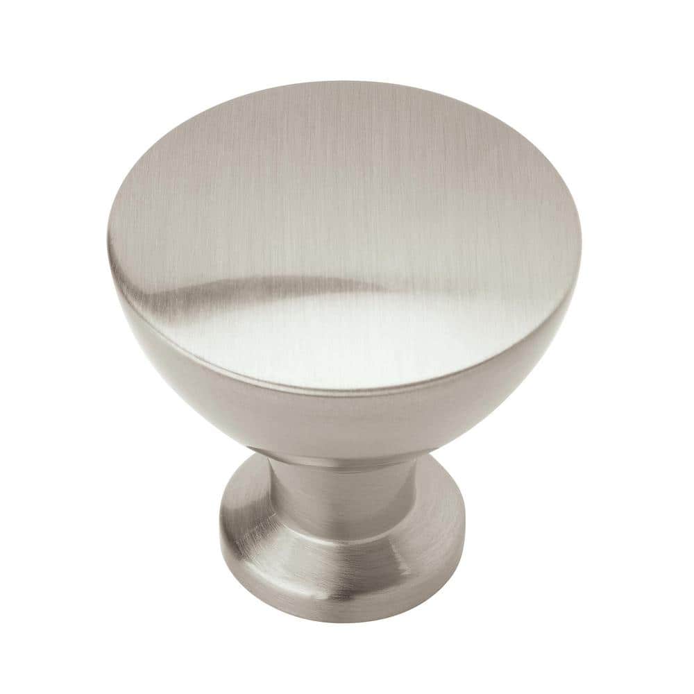 Amerock Grail 1-1/4 in. Modern Satin Nickel Round Cabinet Knob ...
