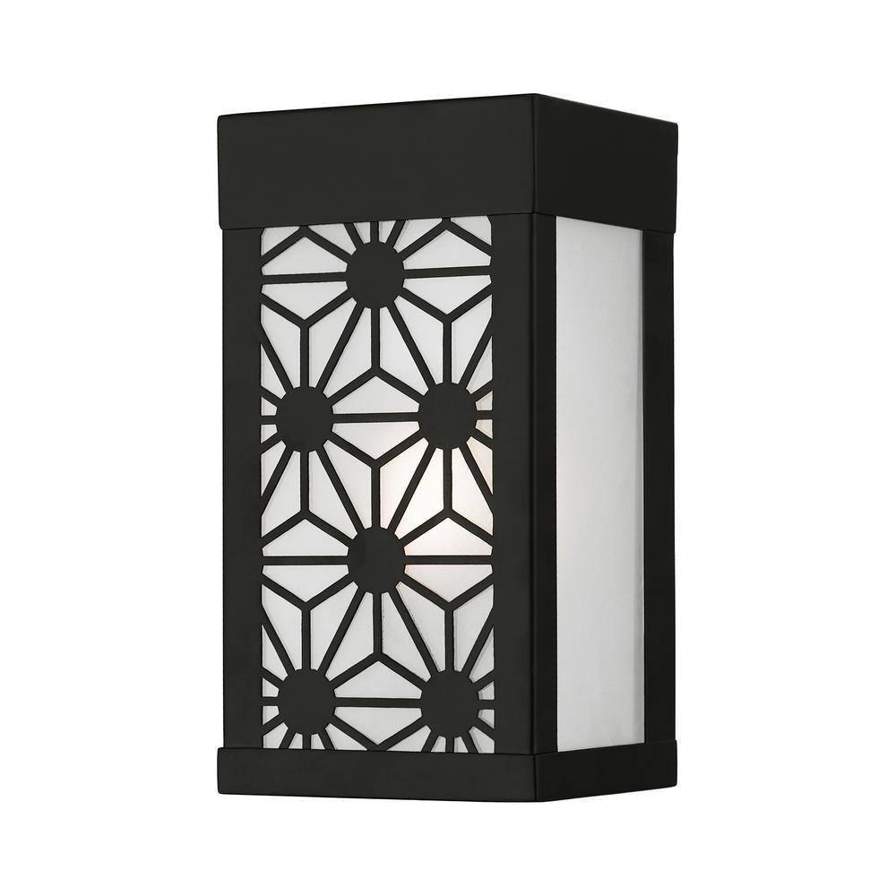 AVIANCE LIGHTING Hammond 8.5 in. 1-Light Black Outdoor Hardwired ADA ...