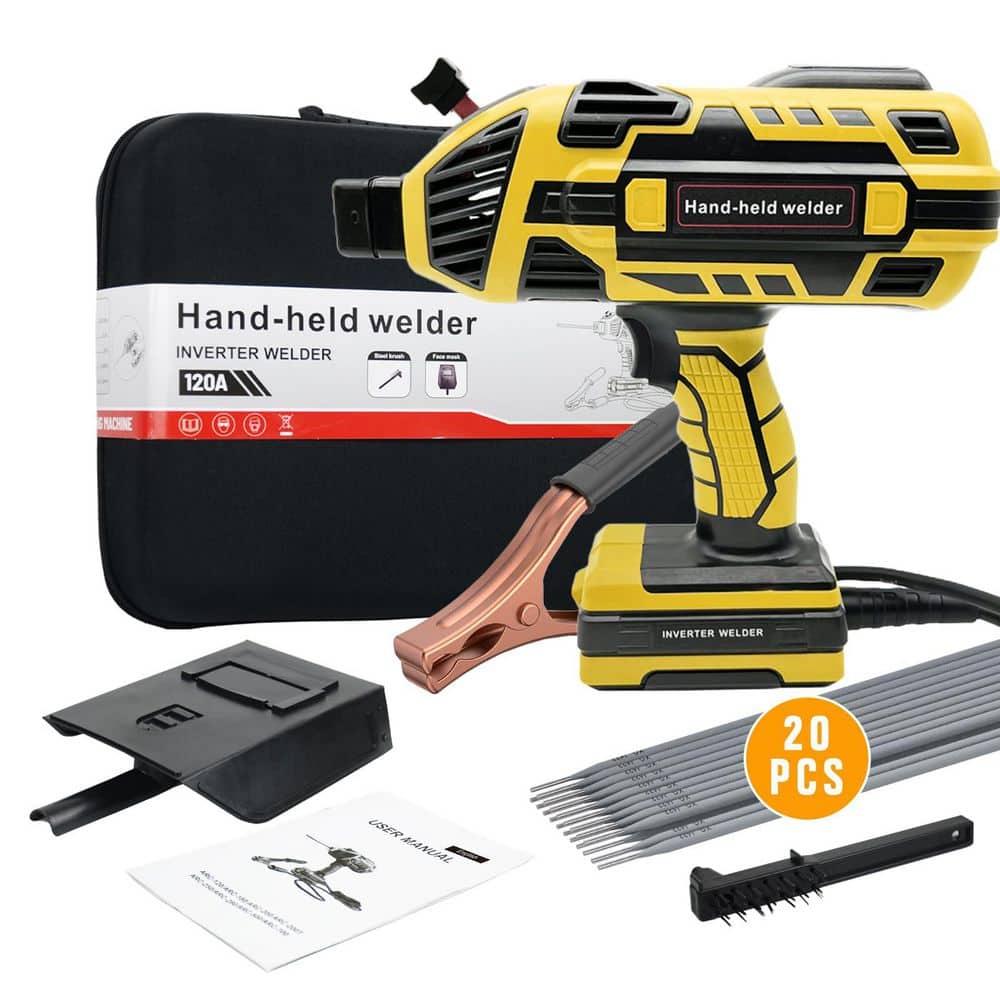 MYWISH Handheld 120 Amp 110-Volt Electric (AC) Stick Inverter Welder ...