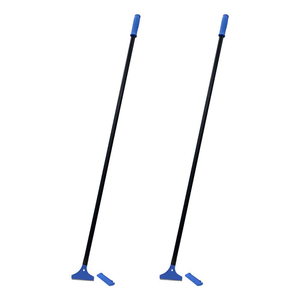 Unger 4 in. Steel Floor Scraper Long Handle (2-Pack) 977120 Combo 1 ...