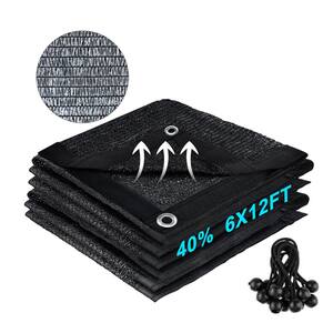 Shatex 40% Sunblock Shade Cloth Cover with Clips for Plants 10 ft. x 20 ...