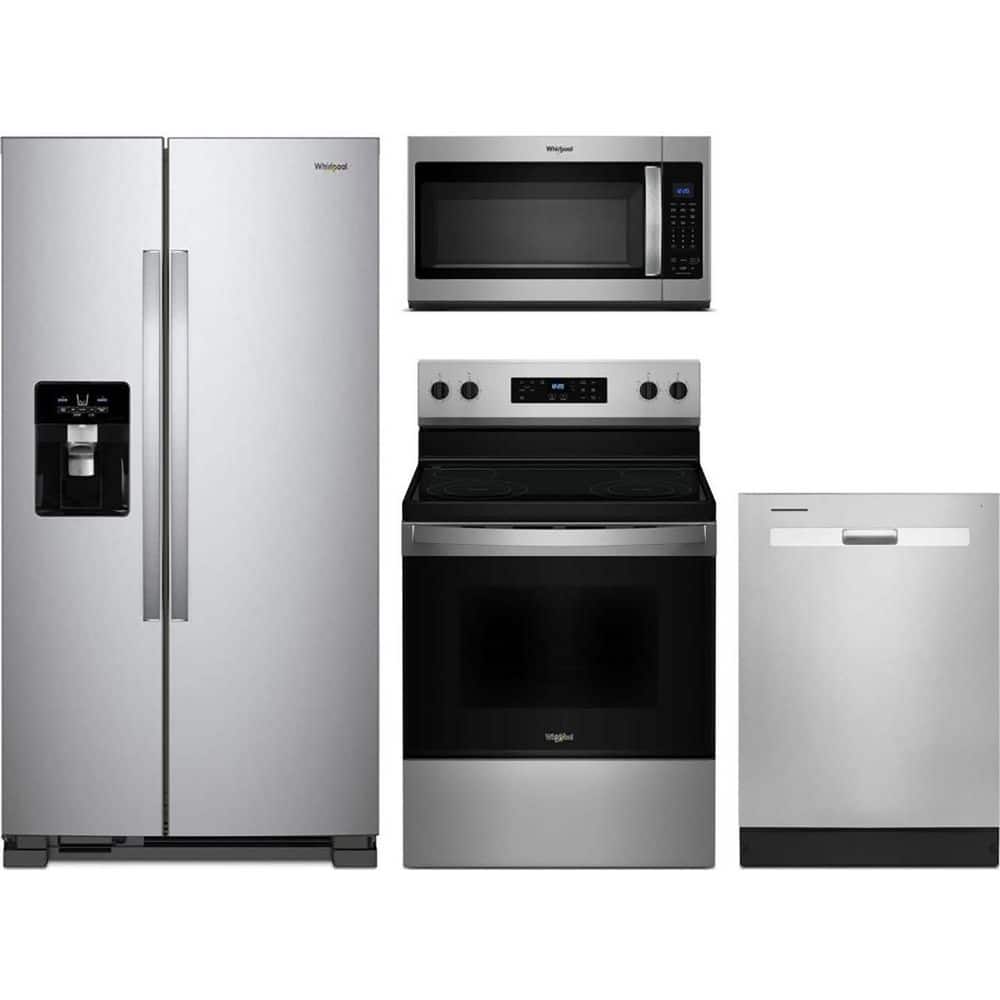 Whirlpool 24.5 cu. ft. Counter Depth Refrigerator with 4 Burner ...