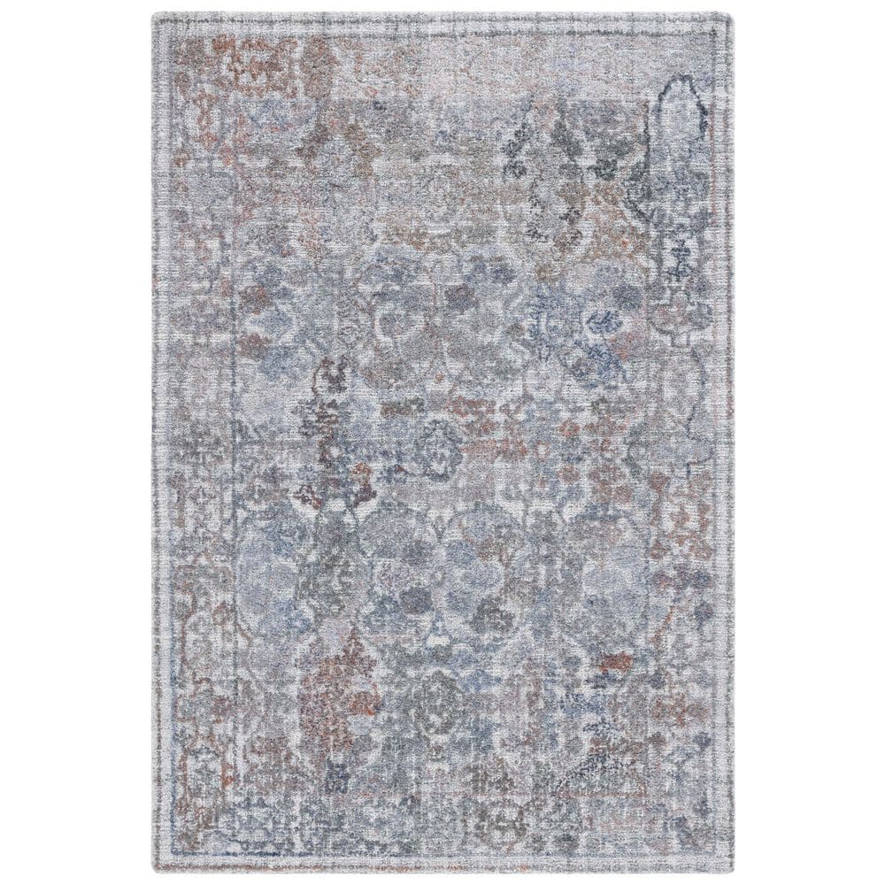 SAFAVIEH Marquee 3 ft. x 5 ft. Rust/Gray Marle Ornate Area Rug MRQ120P ...