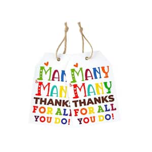 Thank You Gift Tags 50pcs Flag Tags for All Occasions Kudos Teacher ...