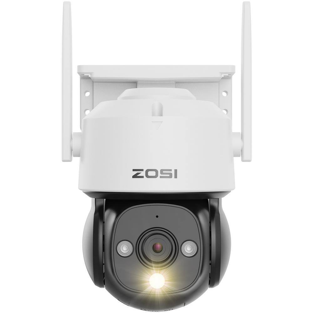ZOSI C290 360° PTZ Plug-in 2MP Wi-Fi Outdoor Home Security Camera, AI Person Vehicle Detection ...