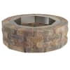 Pavestone RumbleStone 46 in. x 14 in. Round Concrete Fire Pit Kit No. 2 ...
