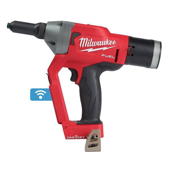 Milwaukee M18 FUEL ONE-KEY 18-Volt Lithium-Ion Cordless Rivet Tool ...