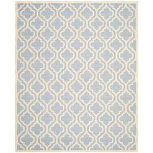 SAFAVIEH Cambridge Light Pink/Ivory 8 ft. x 10 ft. Geometric Trellis ...