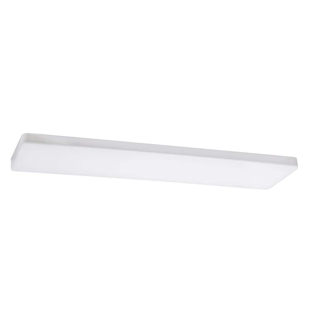AFX Addison 48 in. 40 -Watt Modern White Integrated LED Flush Mount ...