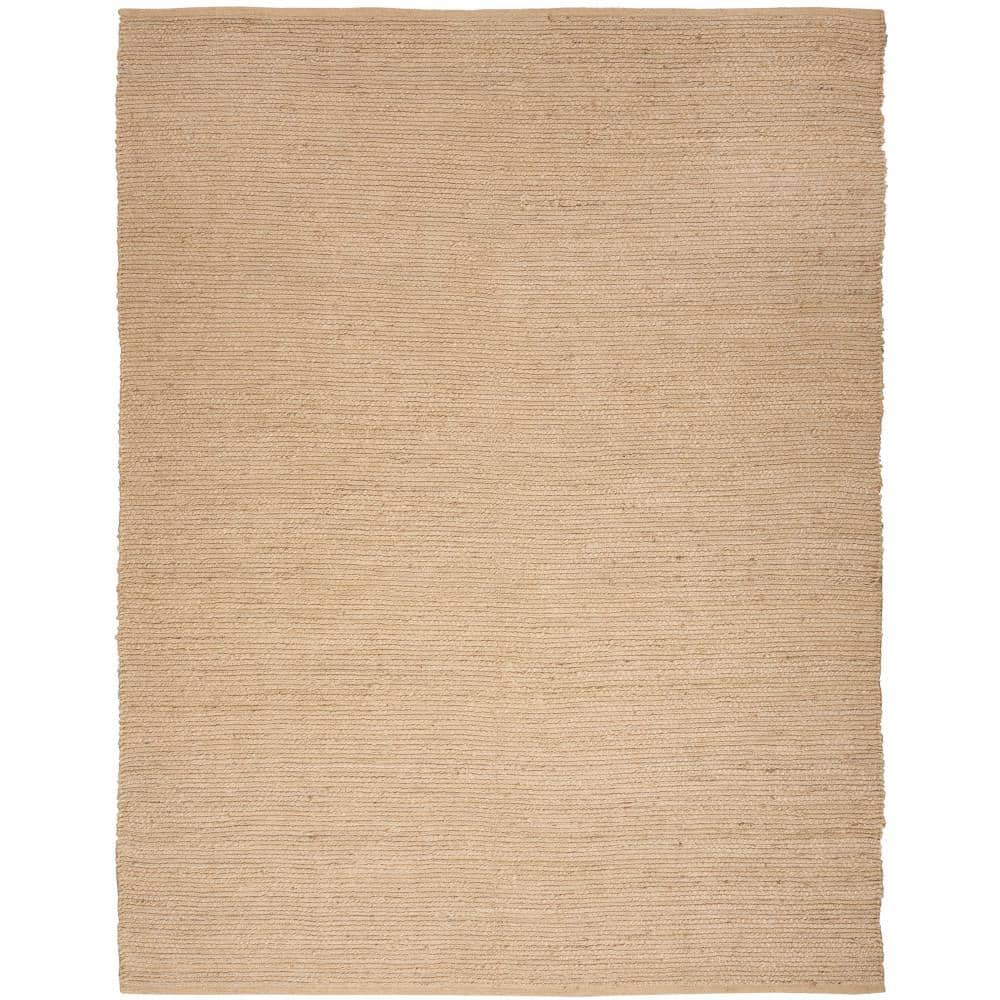 Nourison Natural Jute Bleached 12 ft. x 15 ft. All-over design ...