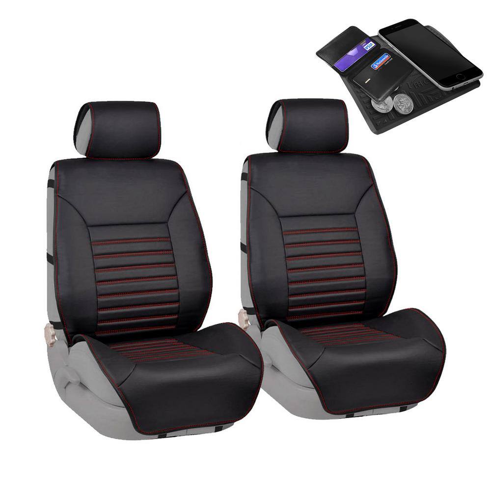 FH Group PU Leather 47 in. x 23 in. x 1 in. Multi-Functional Quilted ...