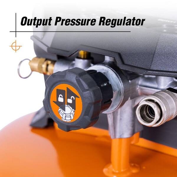 RIDGID 6 Gal. 150 PSI Electric Air Compressor with 25 ft. Hose, 18GA ...